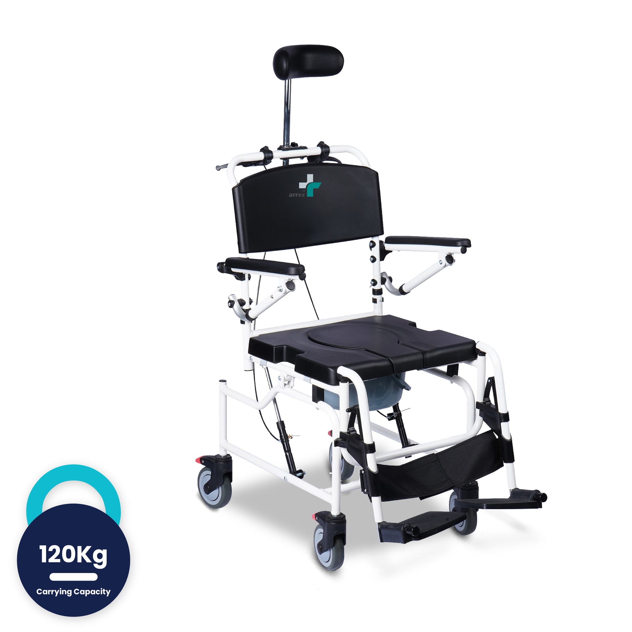Buy Arrex Effiel Commode Wheelchair Online at Medura Healthcare