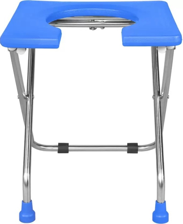 Buy Easy Move Stainless Steel Square Commode Stool Online at Medura ...
