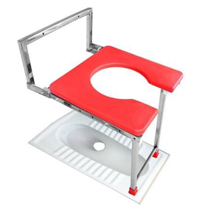 Buy Easy Move Stainless Steel Square Wall Mounting Commode Online at ...